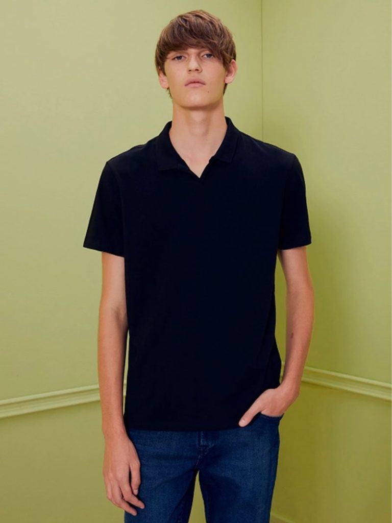 CHOMBA BASICA V NEGRO – Marco Polo